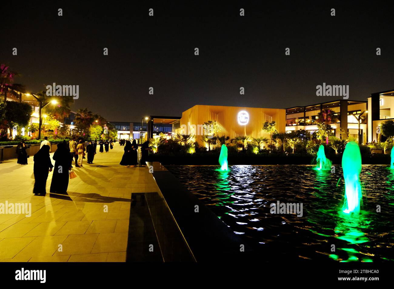 Daily night life in Riyadh's The Zone, Saudi Arabia on October 12 2022 ...