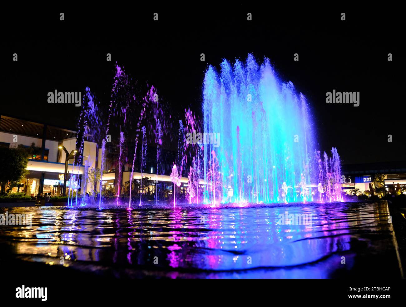 Daily night life in Riyadh's The Zone, Saudi Arabia on October 12 2022 ...