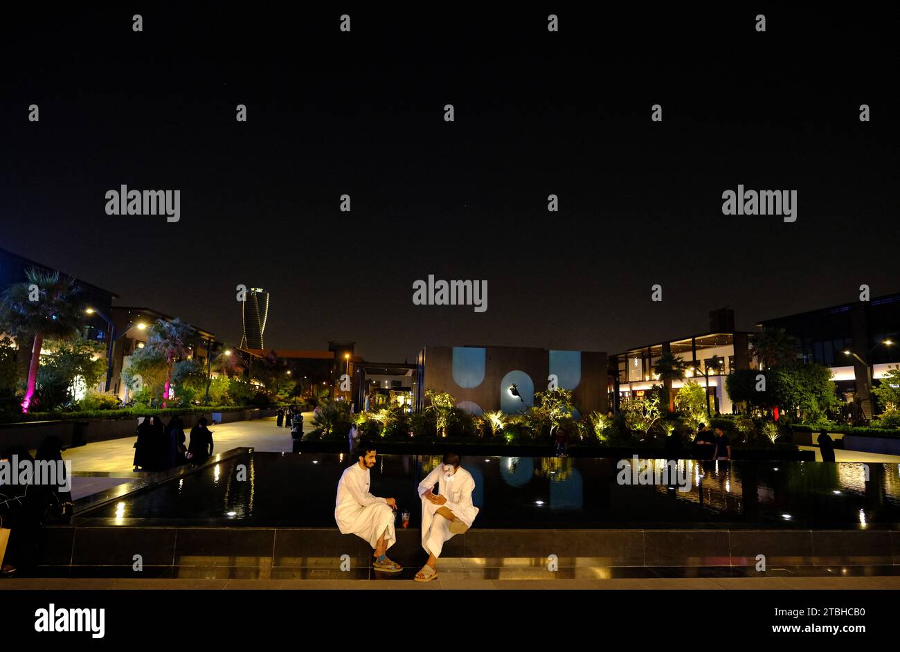 Daily night life in Riyadh's The Zone, Saudi Arabia on October 12 2022 ...