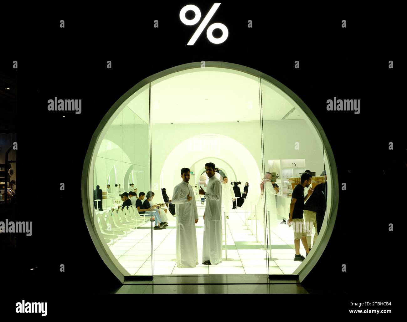 Daily night life in Riyadh's The Zone, Saudi Arabia on October 12 2022 ...