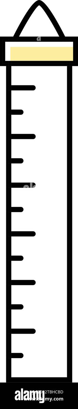 height chart kid bedroom color icon vector illustration Stock Vector ...