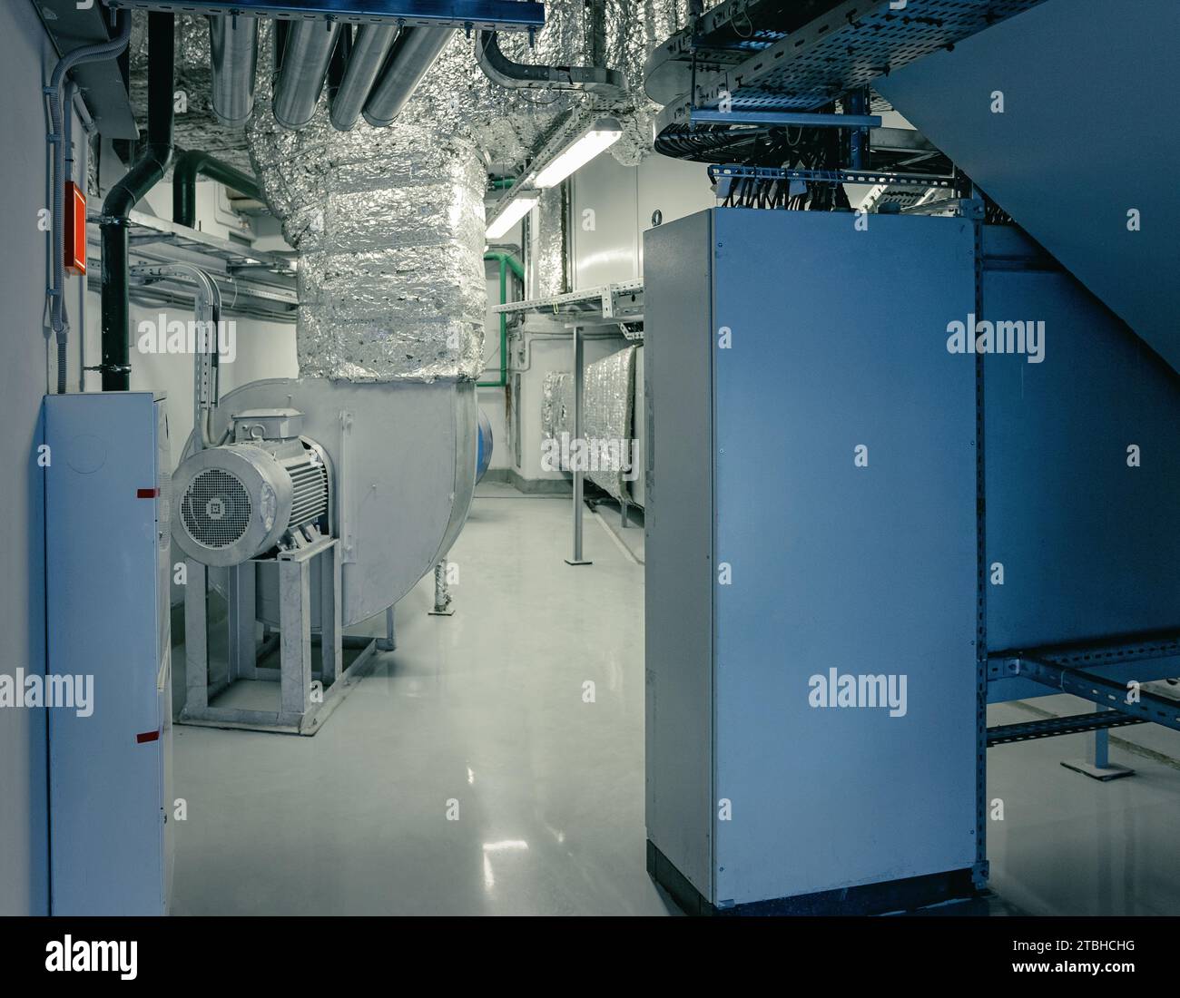 Modern gas boiler room. Boilers and equipment Stock Photo - Alamy