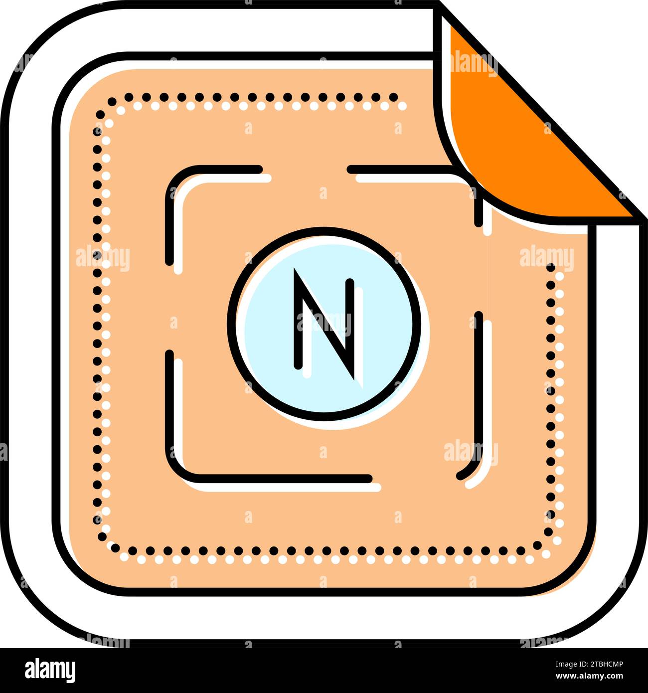 patch nicotine medical therapy color icon vector illustration Stock ...