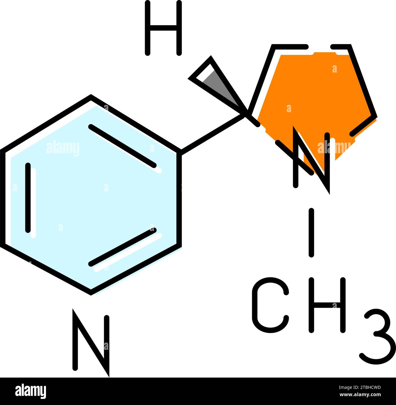 nicotine formula color icon vector illustration Stock Vector Image ...