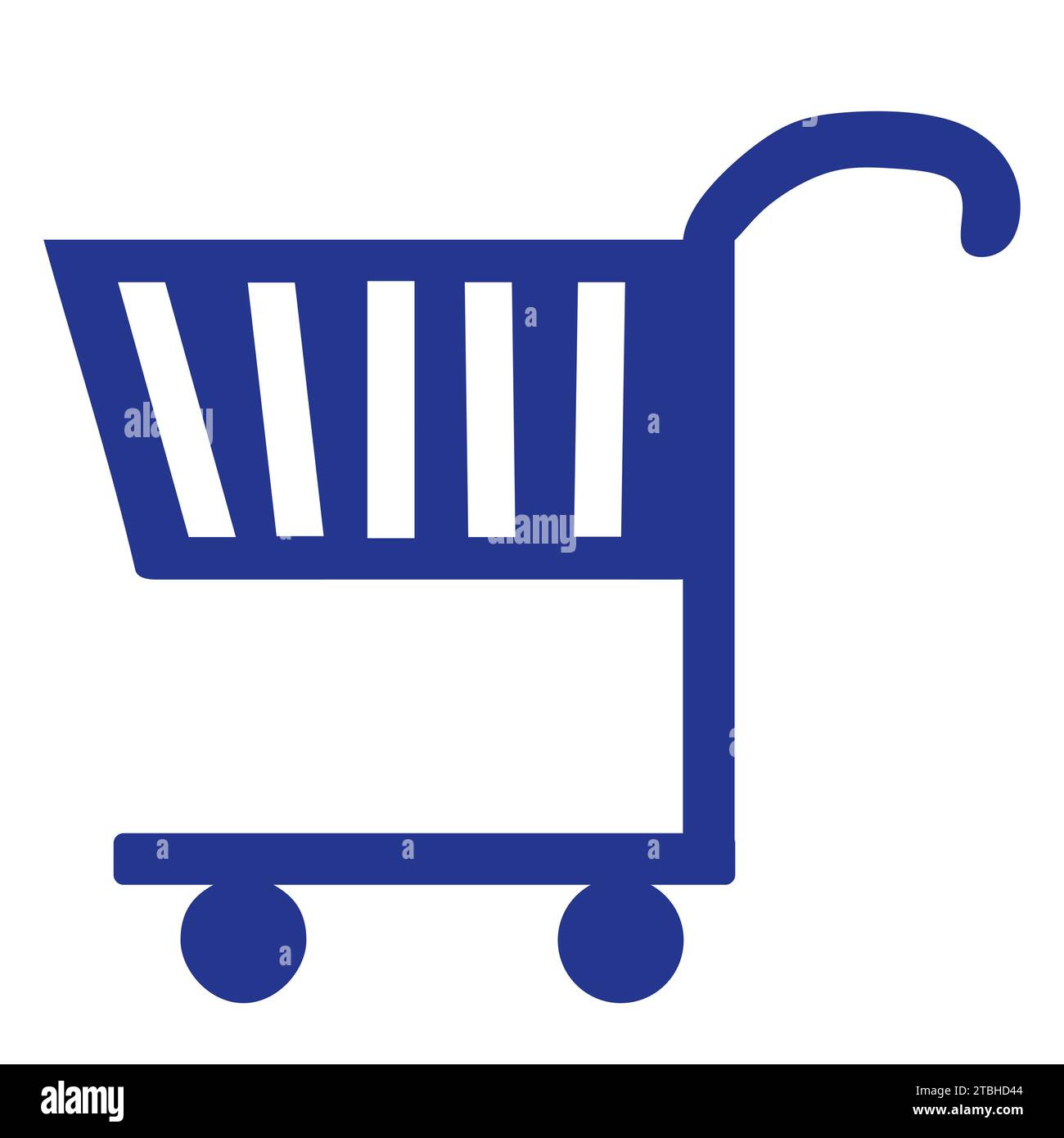 Shopping cart vector icon, flat design. Isolated on white background ...