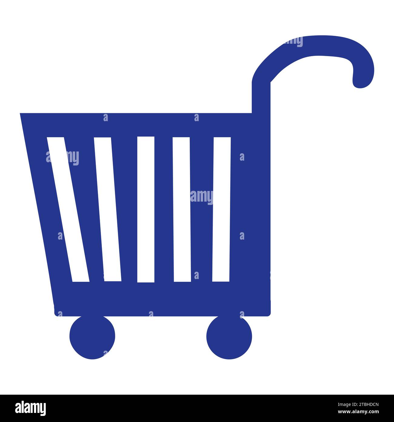 Shopping cart vector icon, flat design. Illustration Isolated on white ...