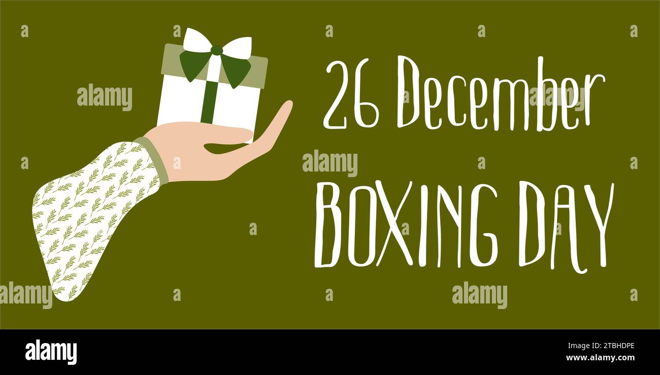 Boxing Day Sale 26 December Banner. Promotion design Background with ...