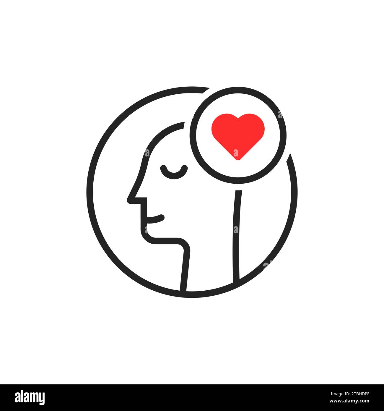 man in love feel good linear icon Stock Vector Image & Art - Alamy