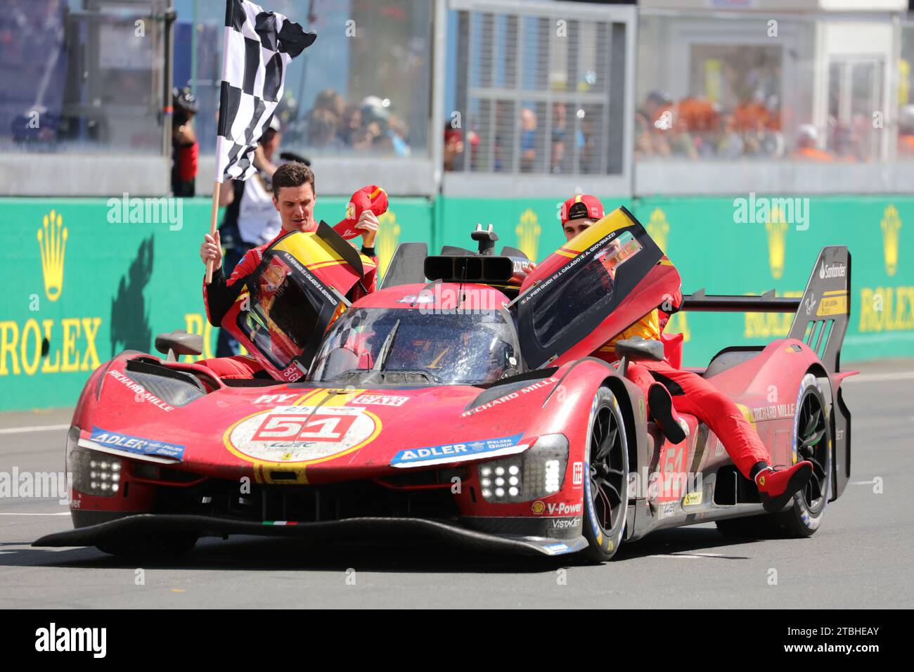 Le Mans 2023 Winners #51 Hypercar Ferrari 499P Stock Photo - Alamy
