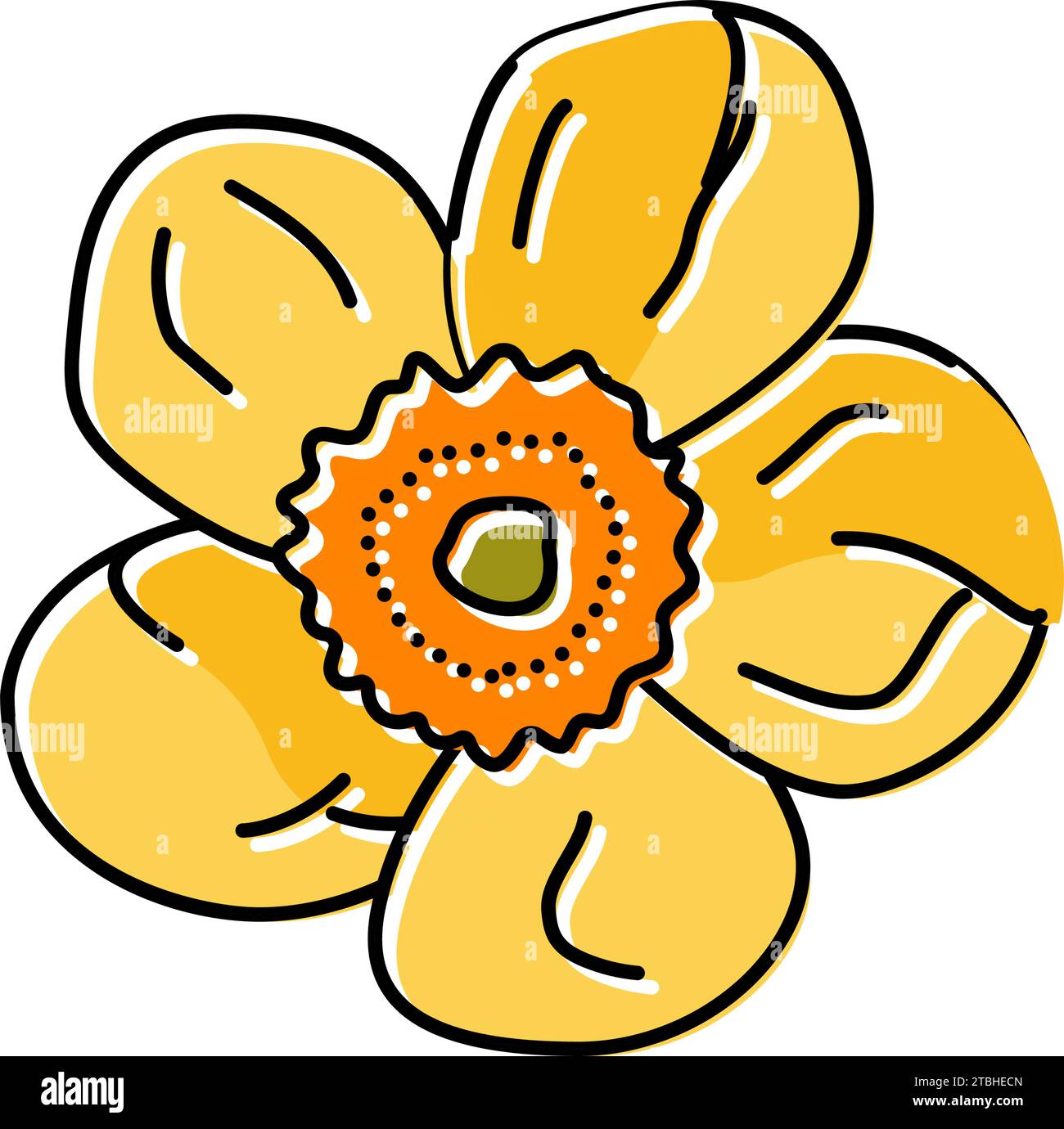 buttercup blossom spring color icon vector illustration Stock Vector ...
