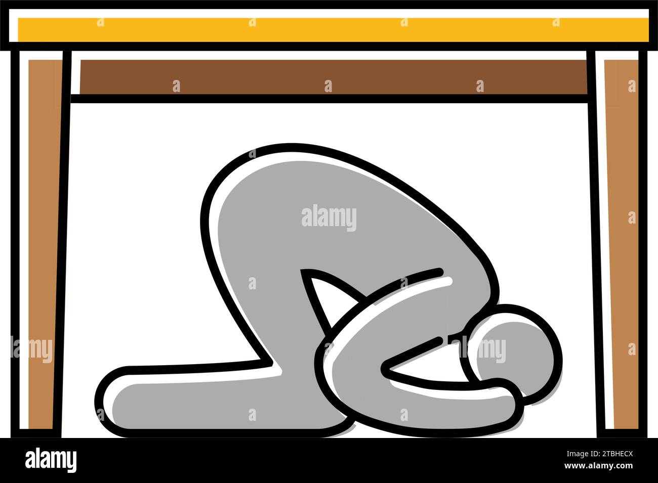 earthquake people safety color icon vector illustration Stock Vector ...