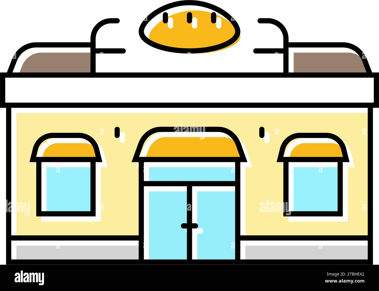 bakery shop color icon vector illustration Stock Vector Image & Art - Alamy