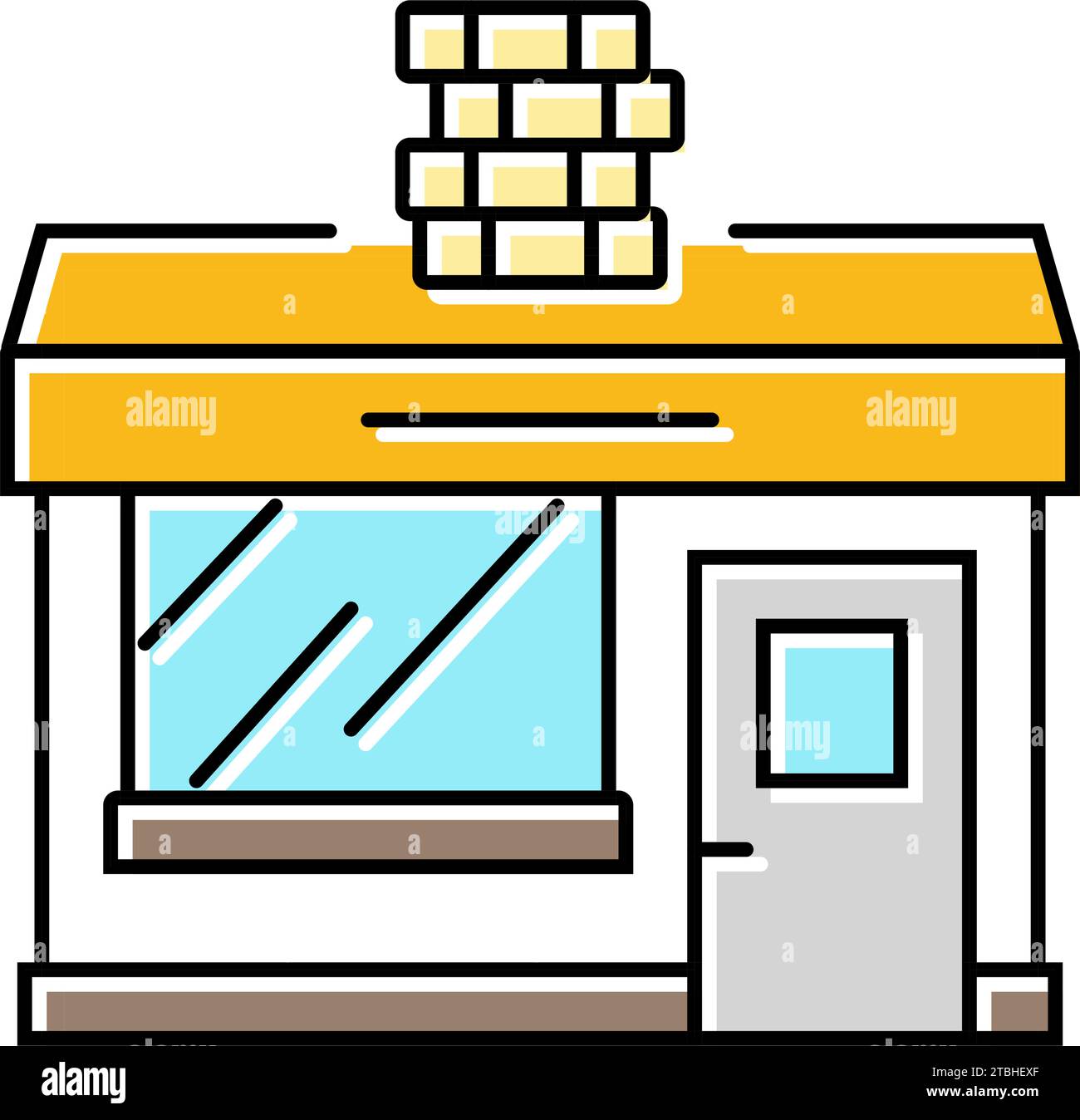 Chip shop door Stock Vector Images - Alamy