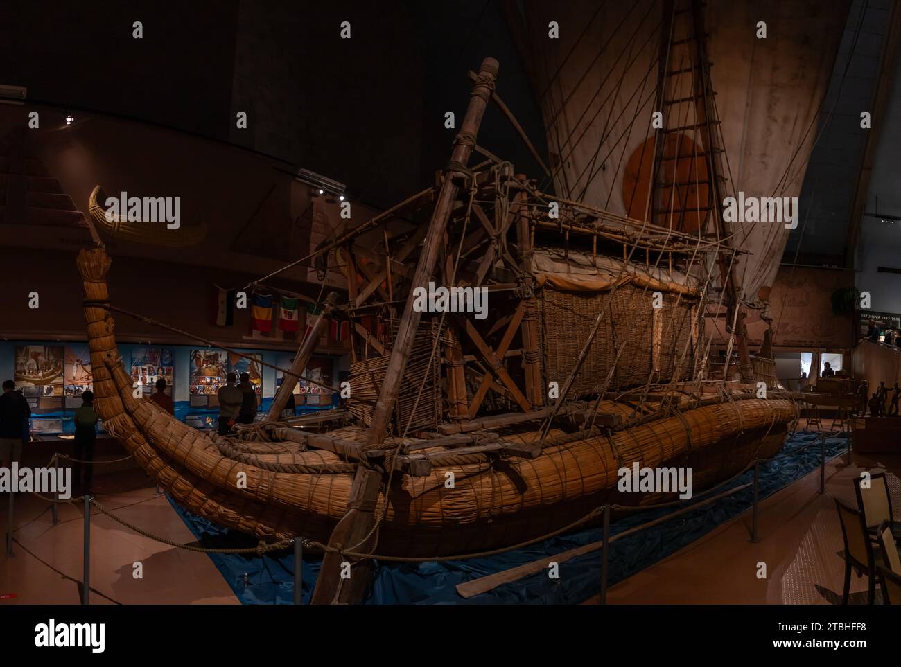 A picture of the Ra raft at the Kon-Tiki Museum Stock Photo - Alamy