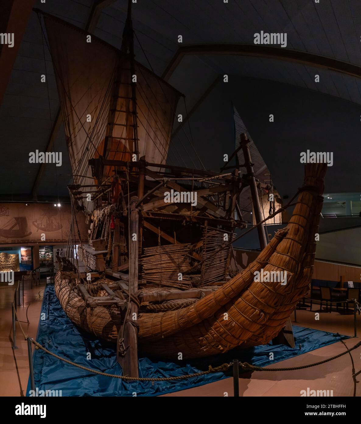 A picture of the Ra raft at the Kon-Tiki Museum Stock Photo - Alamy