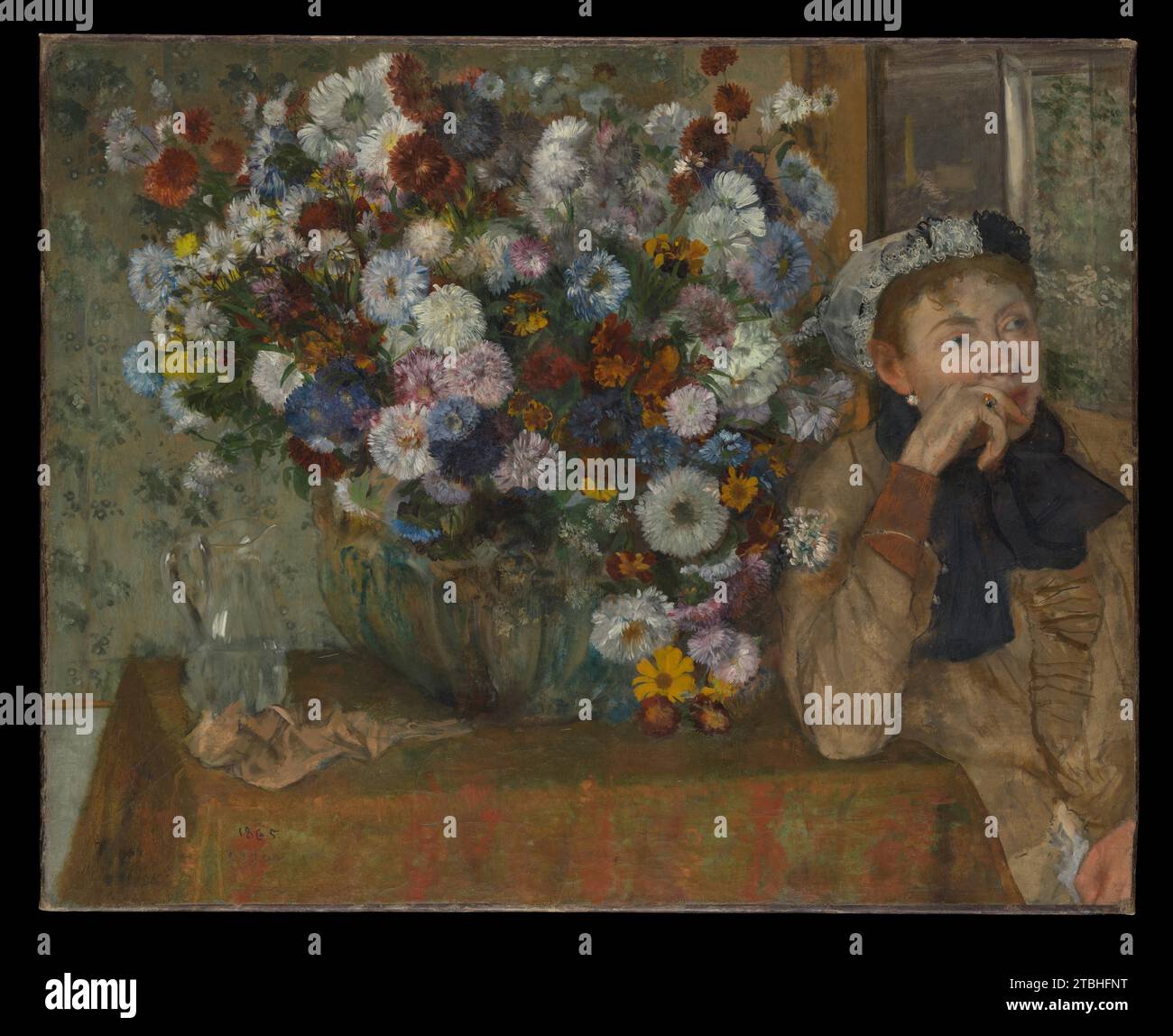 A Woman Seated beside a Vase of Flowers (Madame Paul Valpincon?) 1929 ... A Woman Seated beside a Vase of Flowers (Madame Paul Valpincon?) 1929 ...