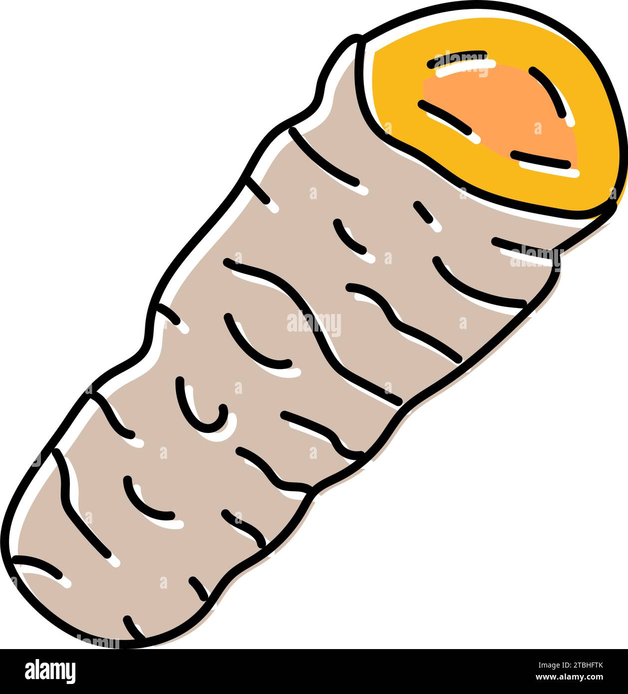 turmeric food herb color icon vector illustration Stock Vector Image ...