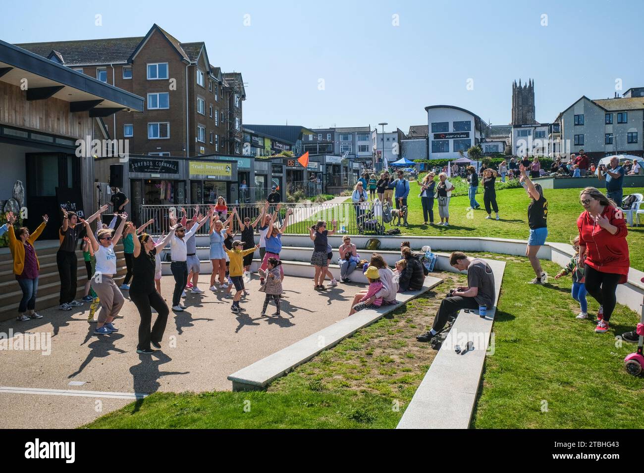 People dancing at the Connect on the Court Community Festival on the ...