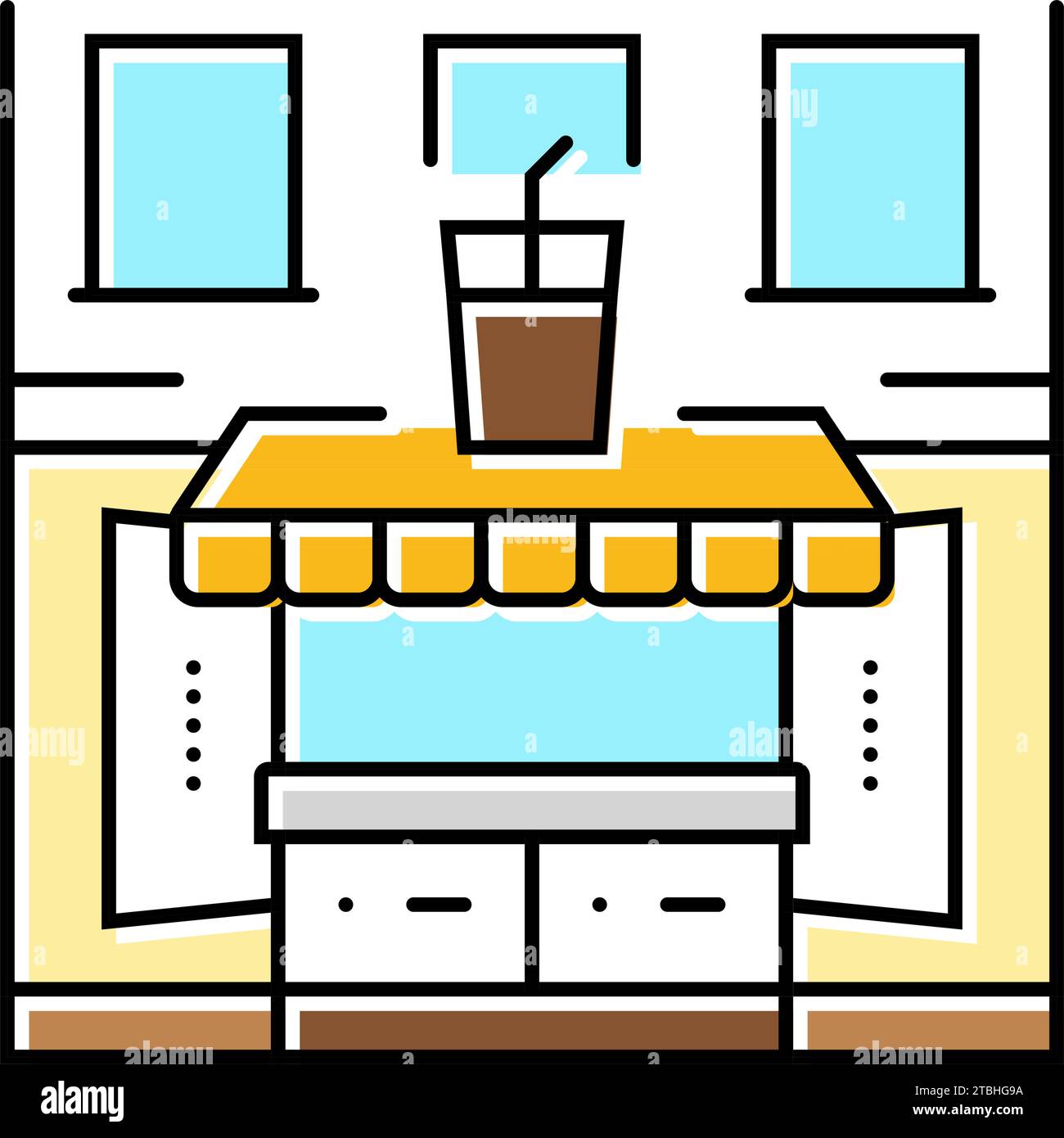 takeaway store color icon vector illustration Stock Vector Image & Art ...