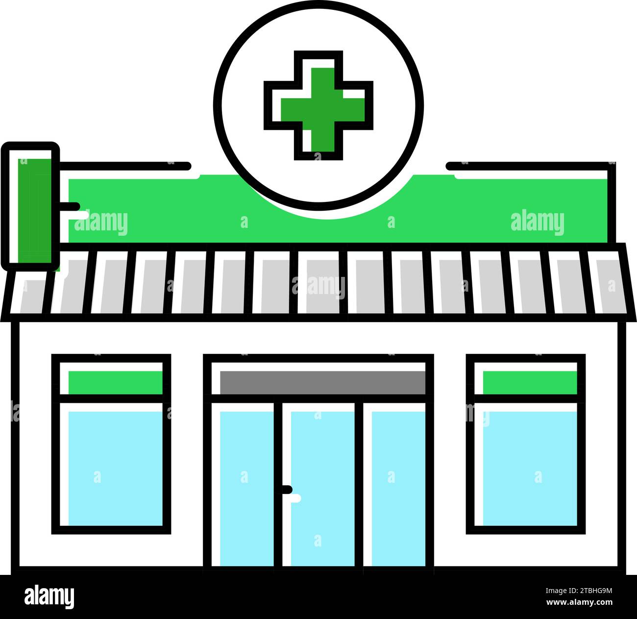pharmacy store color icon vector illustration Stock Vector Image & Art ...