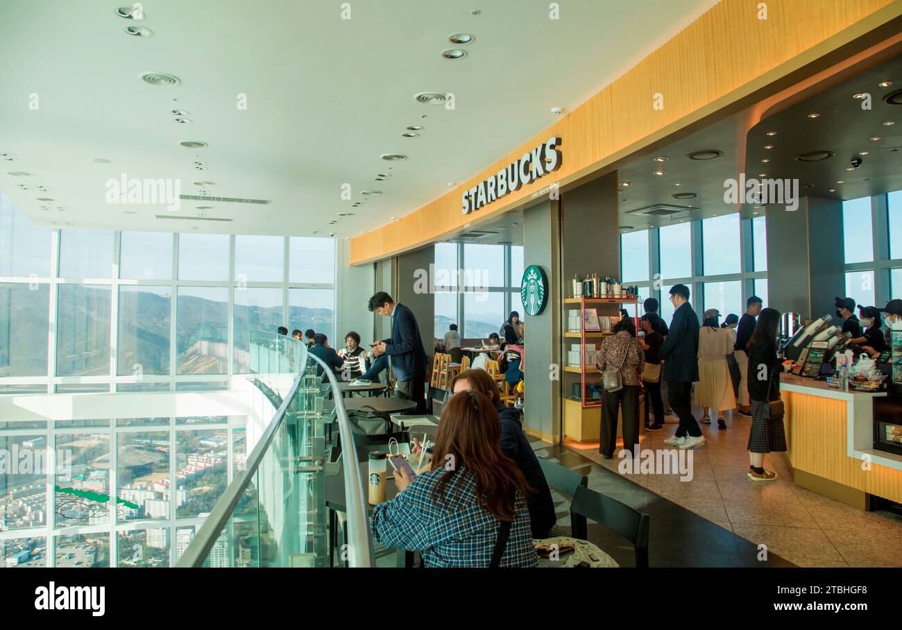 The Starbucks at BUSAN X the SKY, Nov 10, 2023 : A Starbucks store at ...