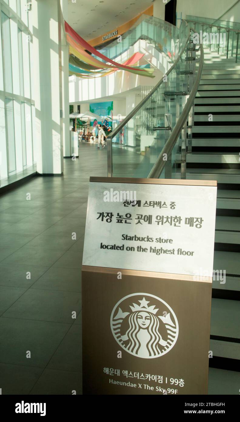 The Starbucks at BUSAN X the SKY, Nov 10, 2023 : A Starbucks store at ...
