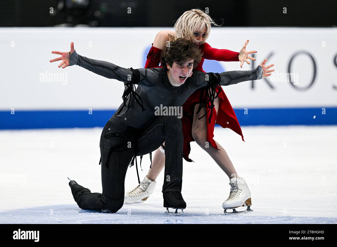 Beijing, China. 07th Dec, 2023.Elizabeth TKACHENKO & Alexei KILIAKOV (ISR), during Junior Ice ...