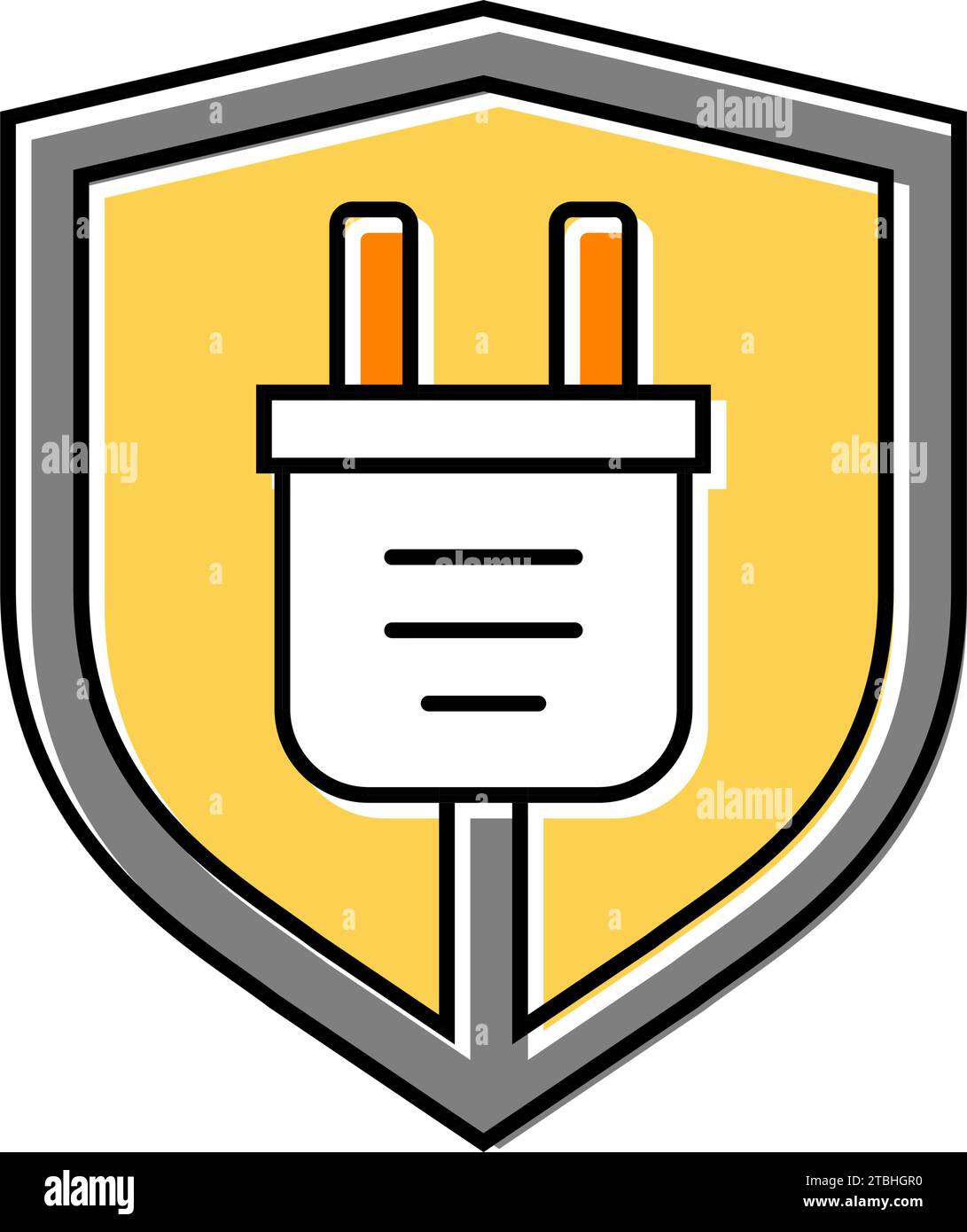 safety electricity color icon vector illustration Stock Vector Image ...