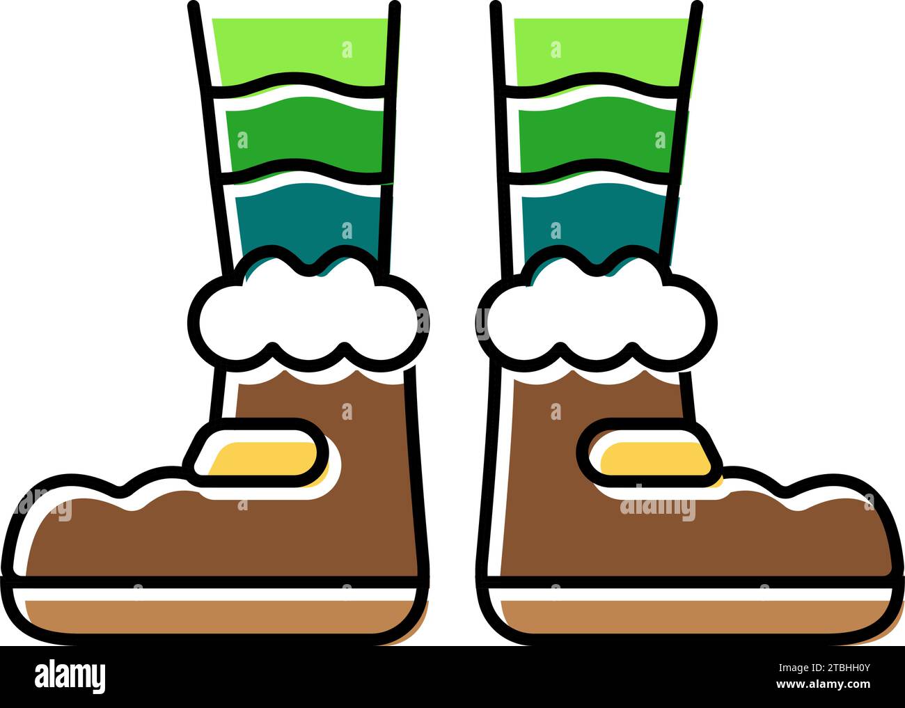 feet elf little color icon vector illustration Stock Vector Image & Art ...