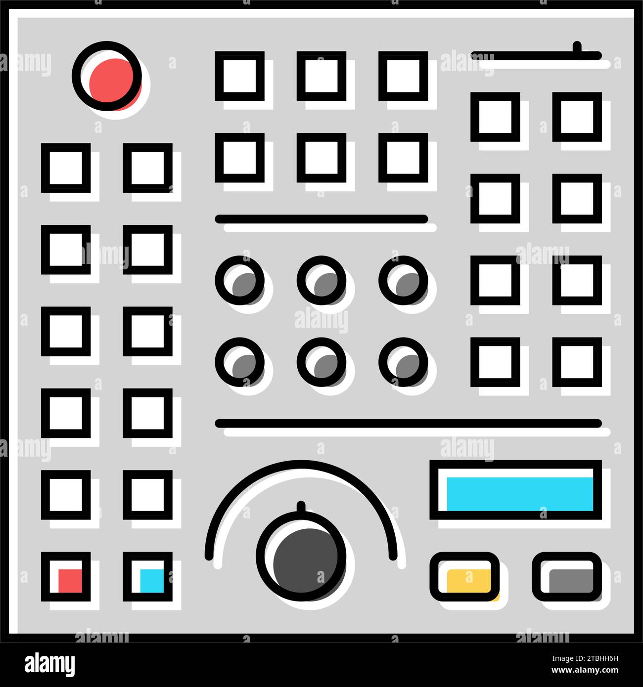 control panel tool work color icon vector illustration Stock Vector ...