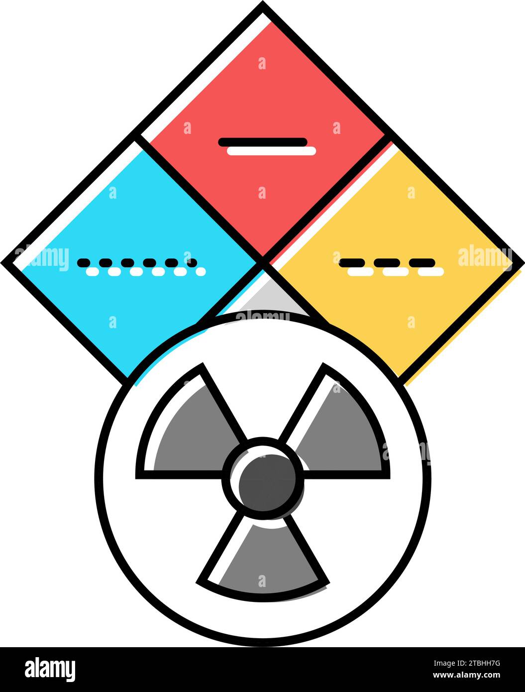 hazardous materials tool work color icon vector illustration Stock ...