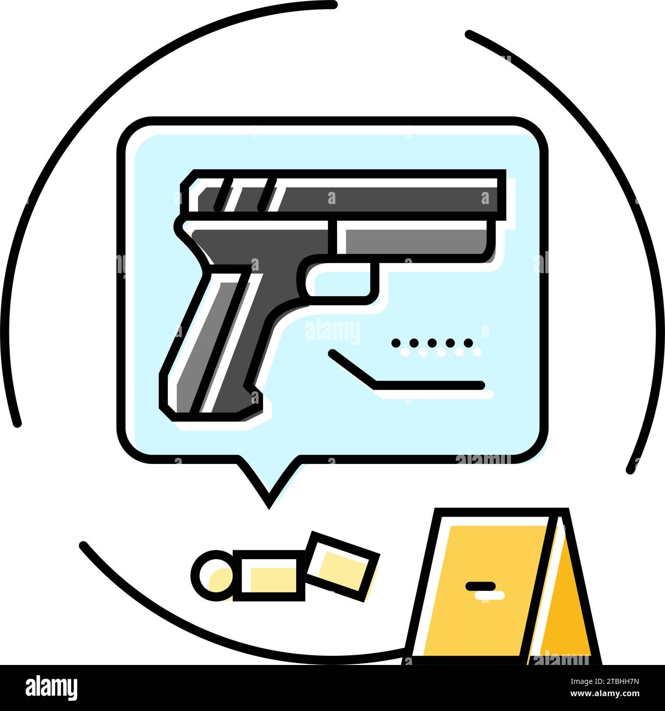 trace evidence crime color icon vector illustration Stock Vector Image ...