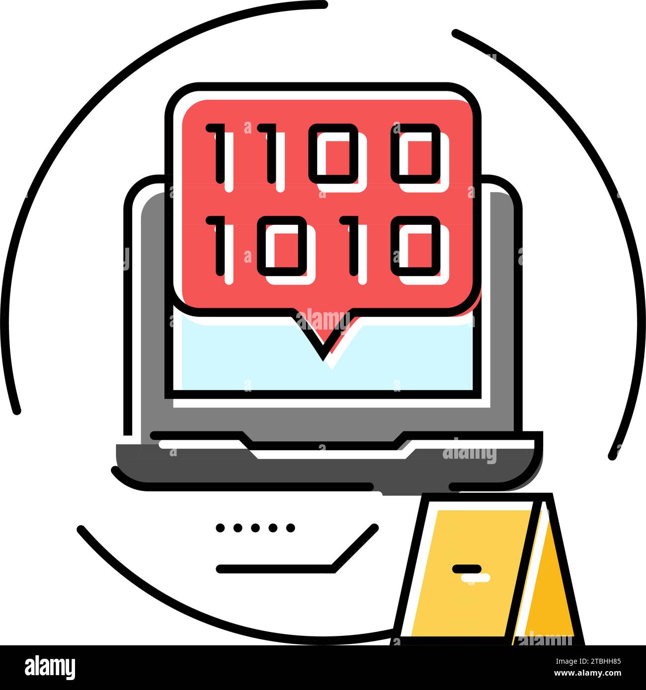 digital evidence crime color icon vector illustration Stock Vector ...