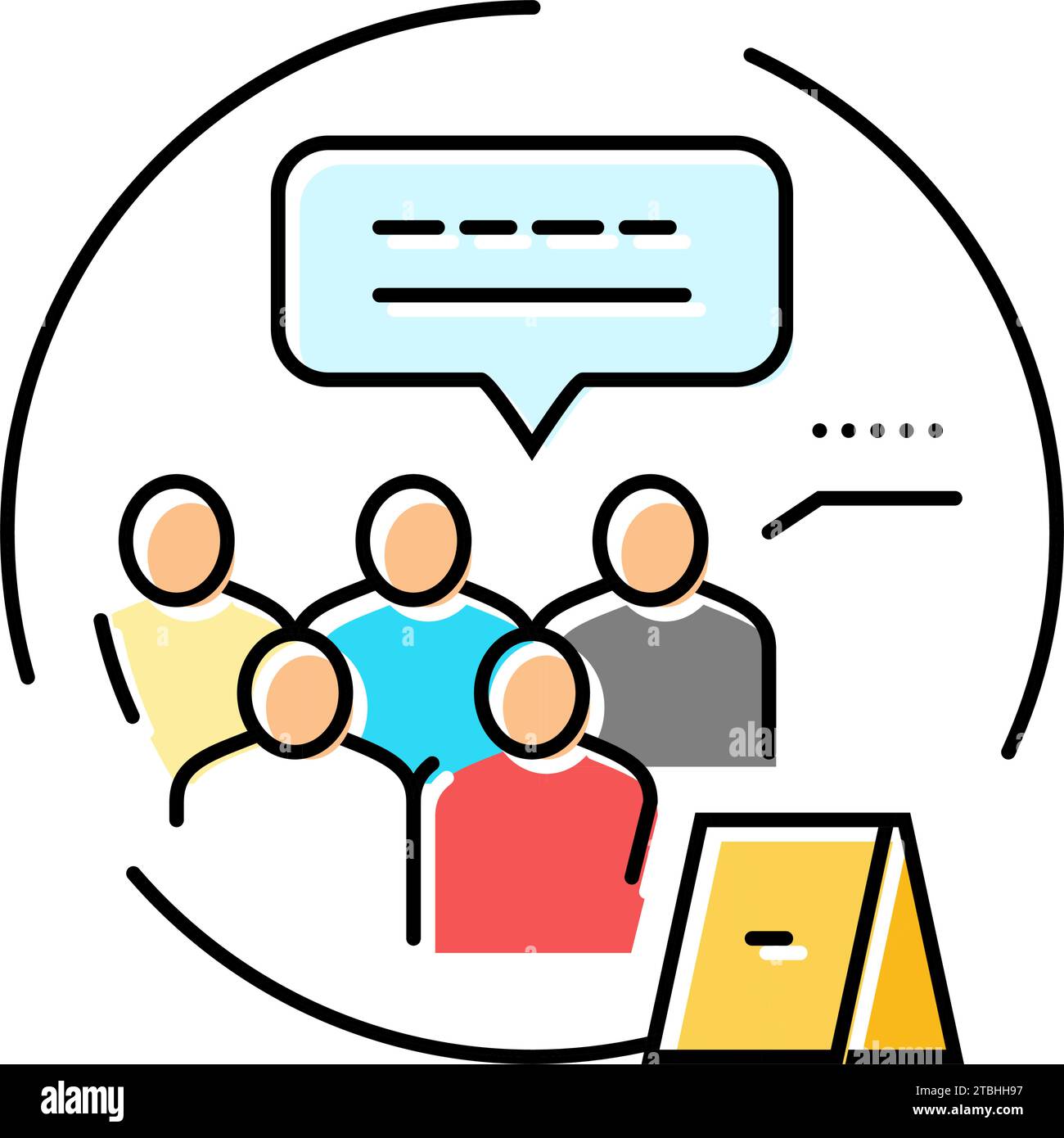 circumstantial evidence crime color icon vector illustration Stock ...