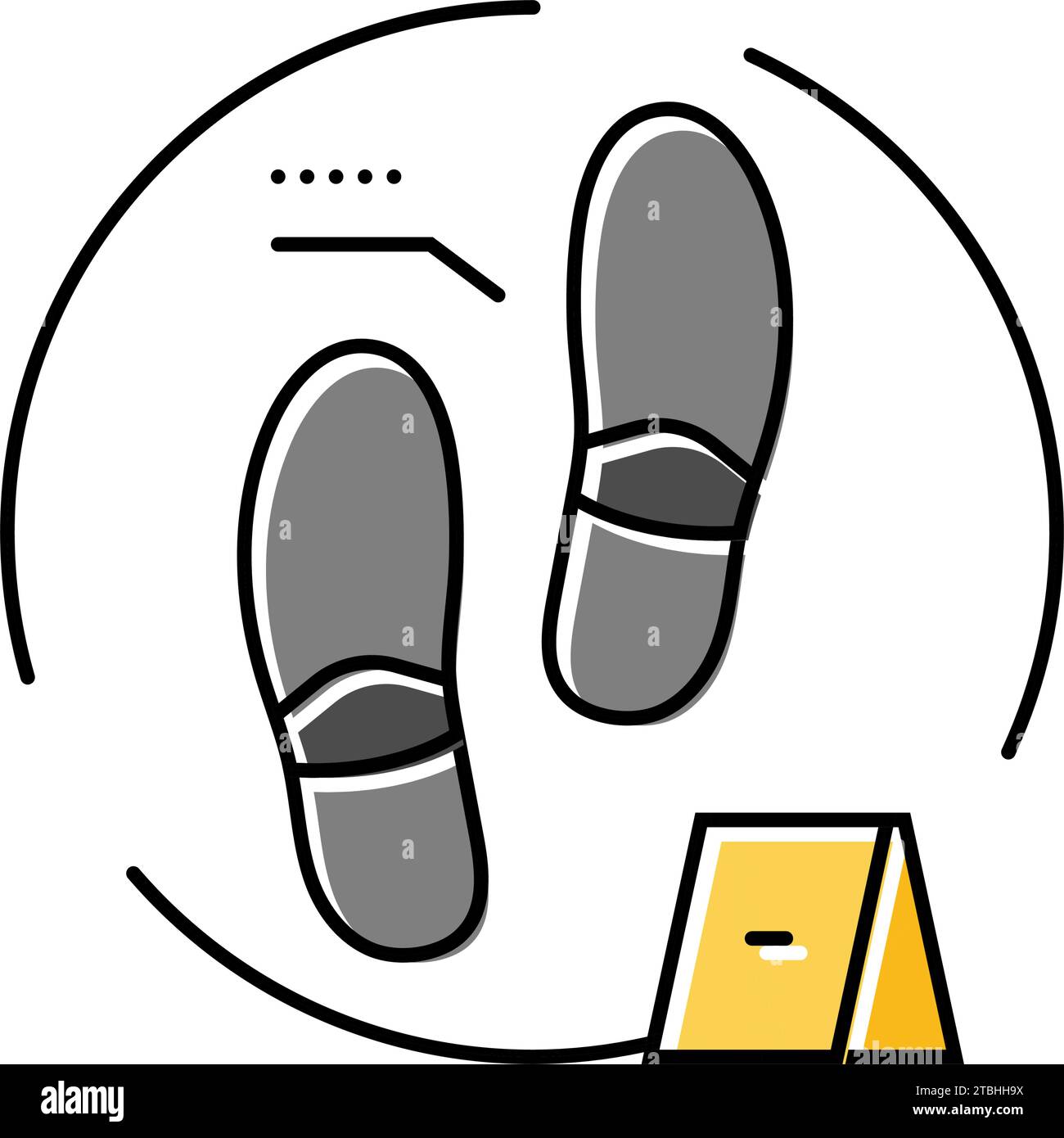 class physical evidence crime color icon vector illustration Stock ...