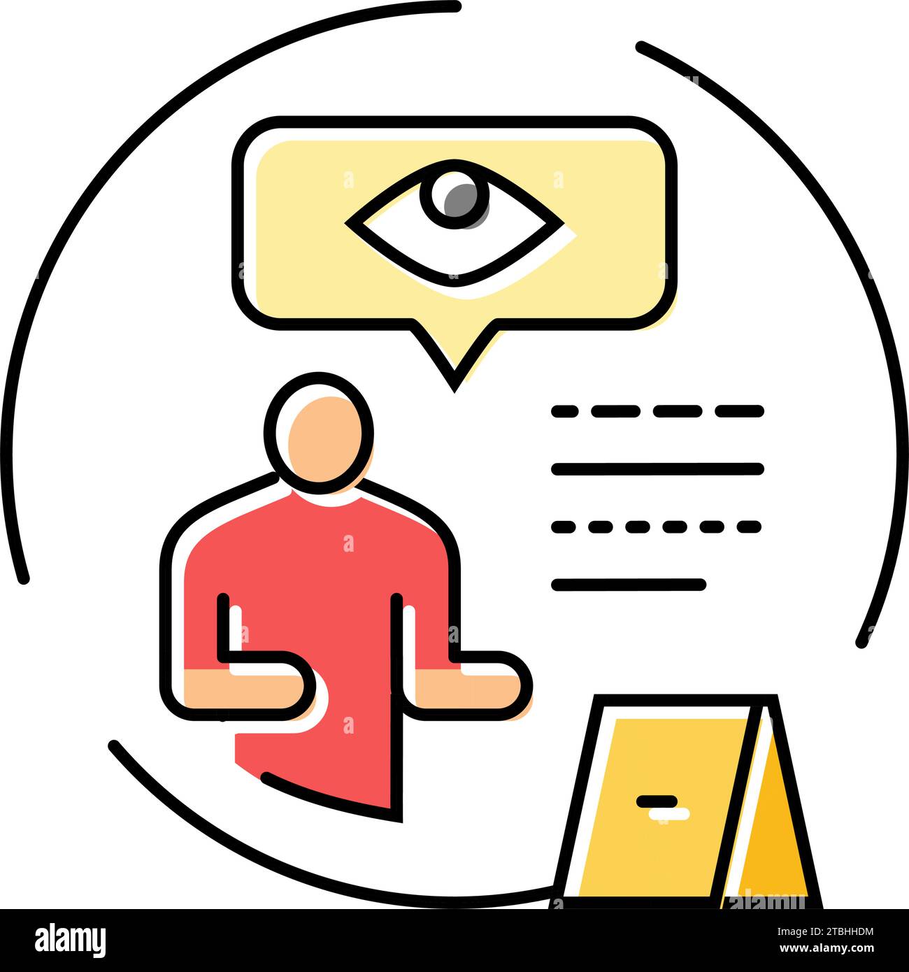 direct evidence crime color icon vector illustration Stock Vector Image ...