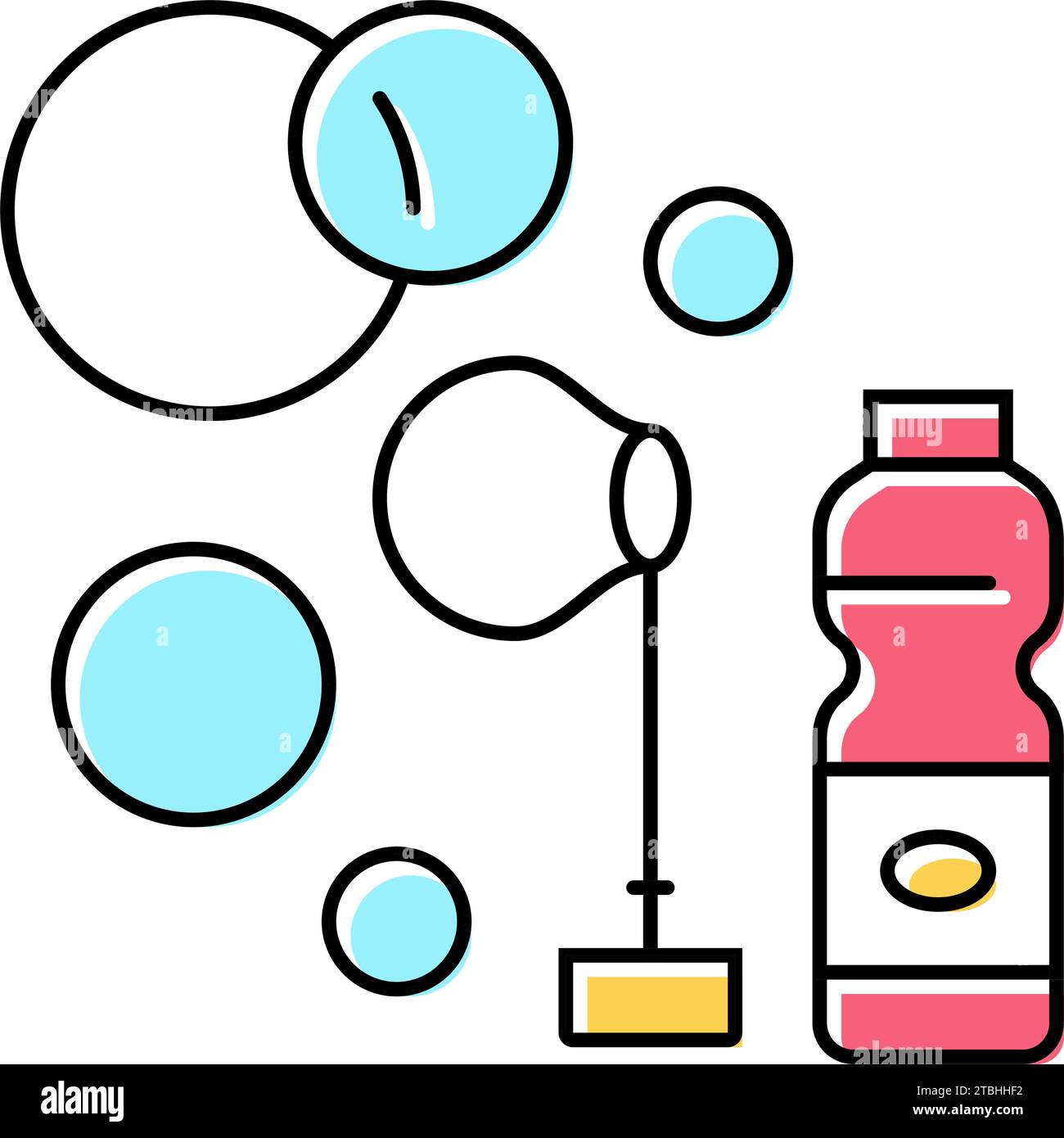 bubble child fun color icon vector illustration Stock Vector Image ...