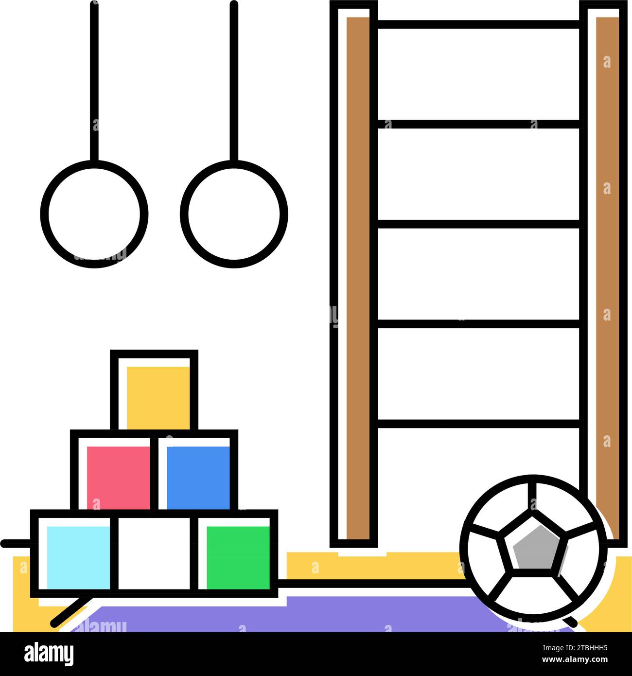 playroom child fun color icon vector illustration Stock Vector Image ...