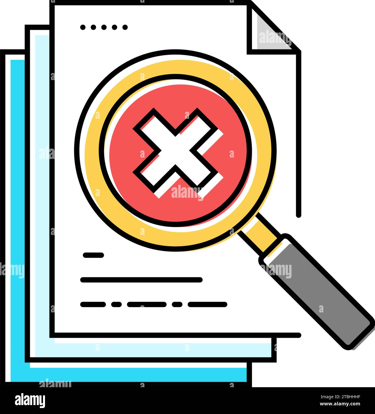 audit refuse color icon vector illustration Stock Vector Image & Art ... audit refuse color icon vector illustration Stock Vector Image & Art ...