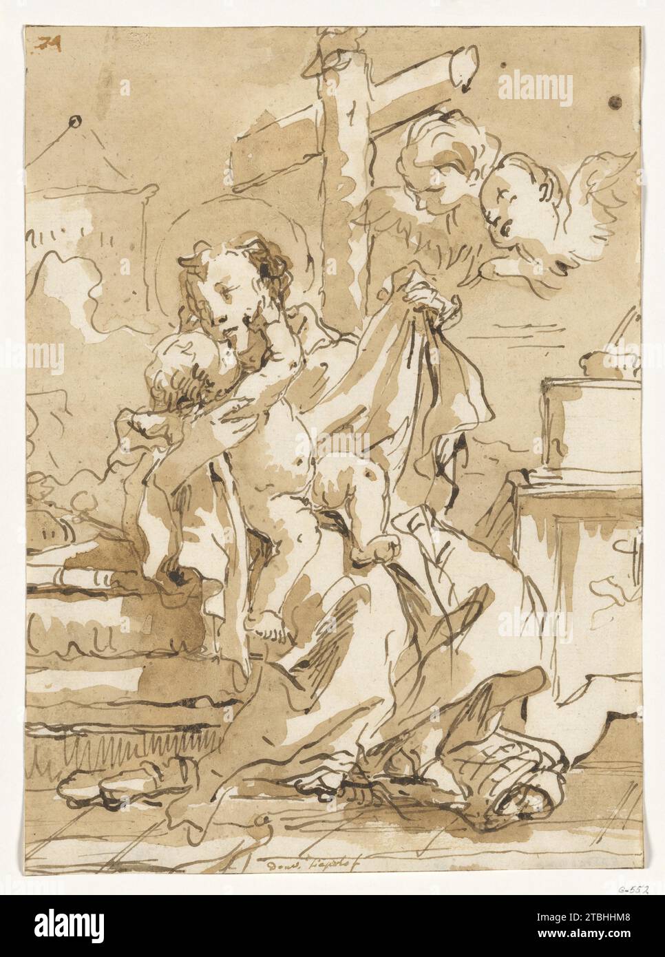 Saint Anthony of Padua with the Christ Child, in an Interior 1975 by ...