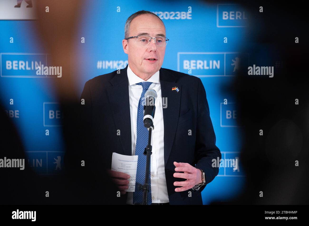 Berlin, Germany. 07th Dec, 2023. Peter Beuth (CDU), Minister of the ...