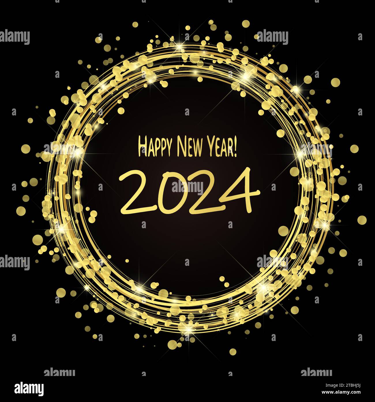 round lightning with dots and sparkle effects colored golden on dark ...