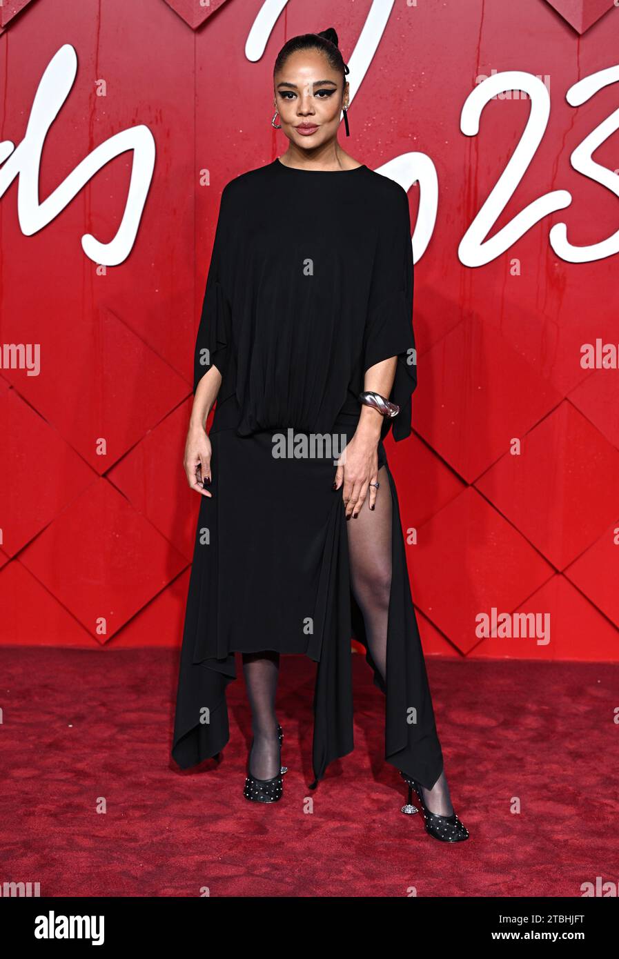 London, UK. December 4th, 2023. Tessa Thompson arriving at the Fashion ...