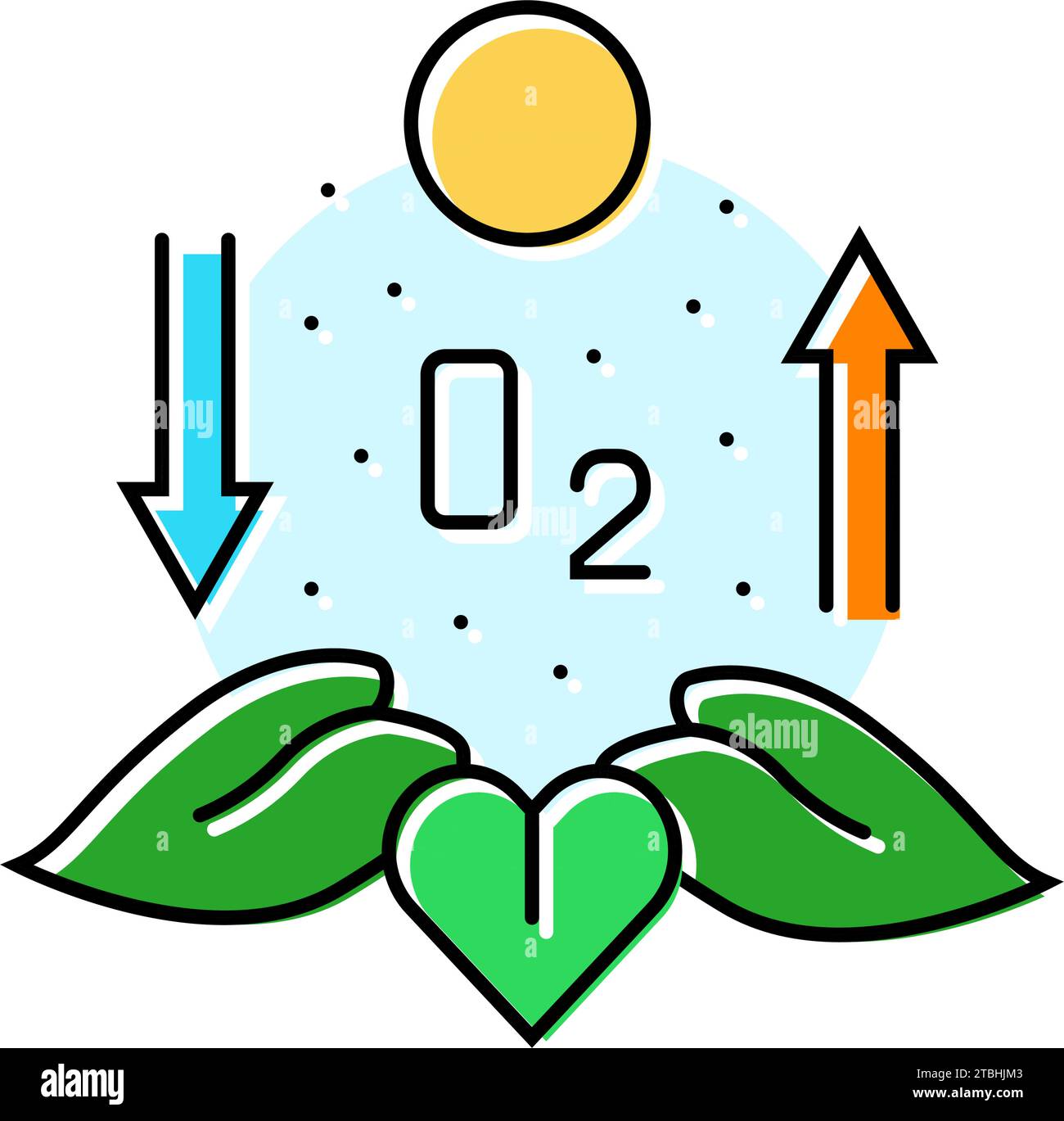 photosynthesis biochemistry color icon vector illustration Stock Vector ...