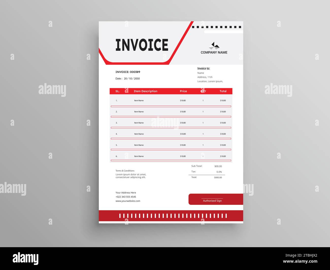 Invoice Design. Business invoice form template. Invoicing quotes, money ...