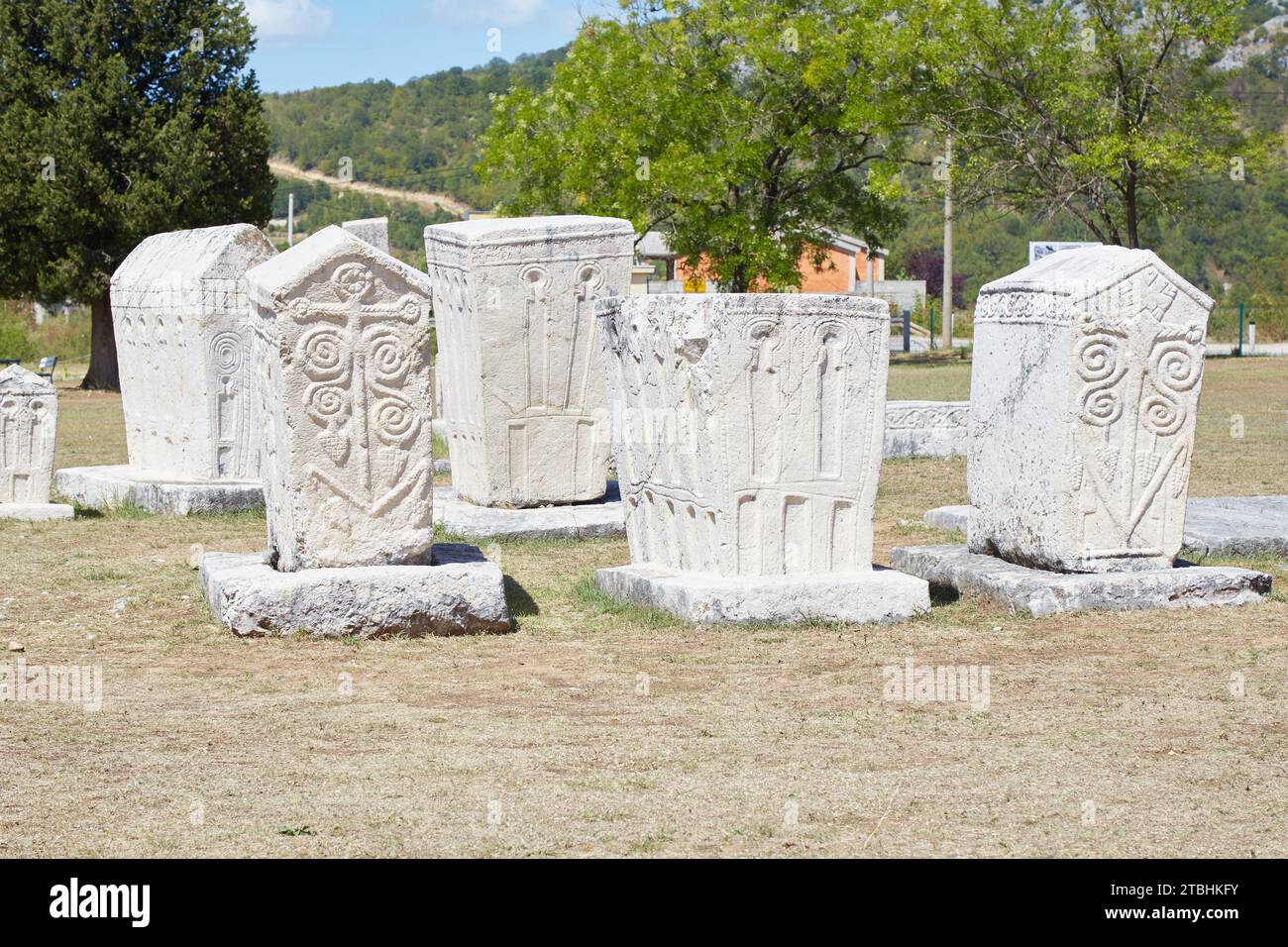 The Radimlja Necropolis is home to 135 unique stecci tombstones dating ...