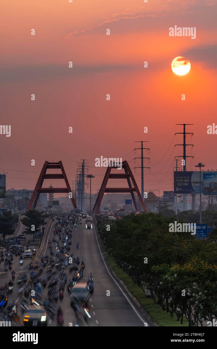 June 8, 2022: Binh Loi tree on Pham Van Dong street in Binh Thanh ...