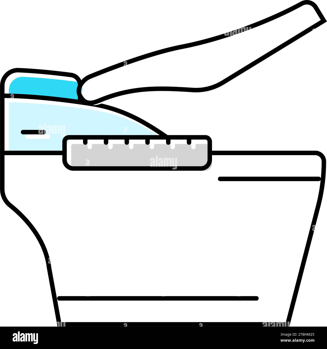 smart toilet home color icon vector illustration Stock Vector Image ...