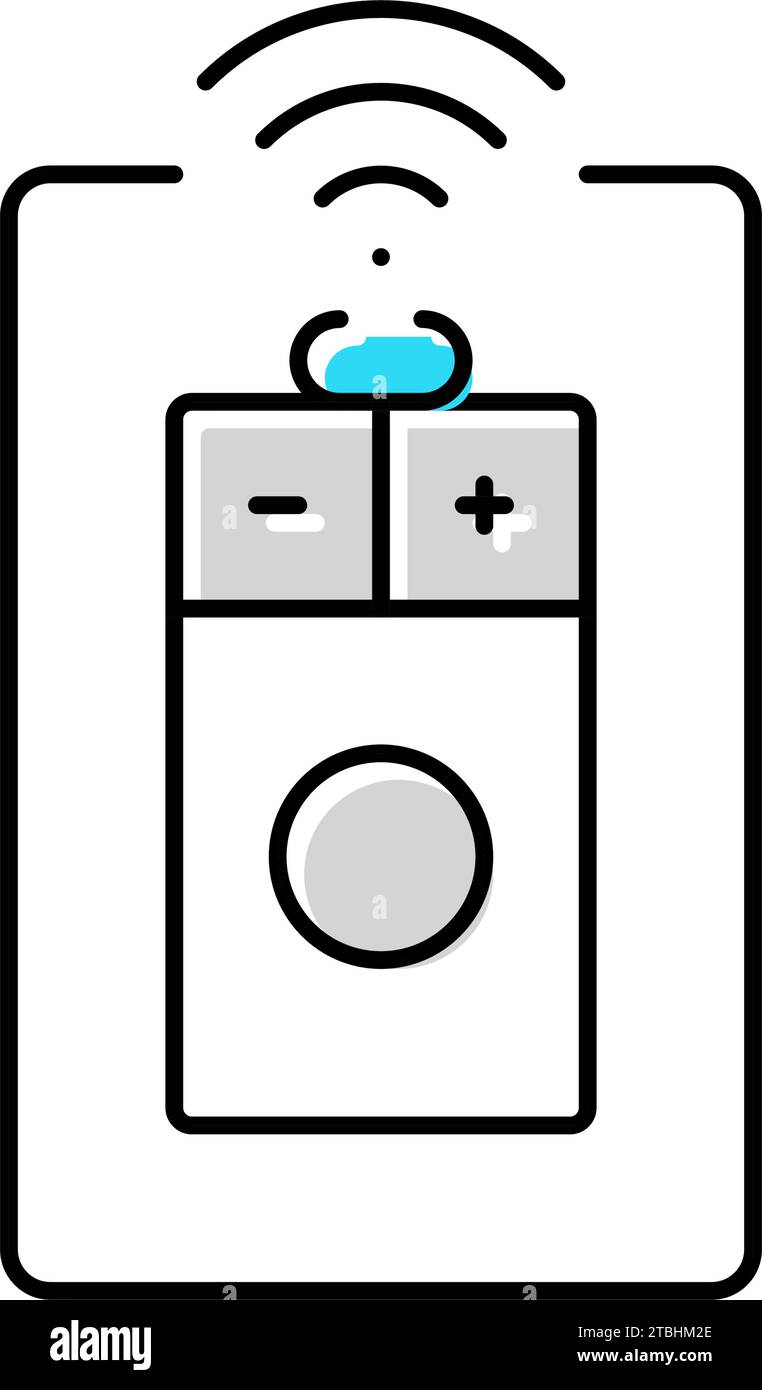 smart dimmer switch home color icon vector illustration Stock Vector ...