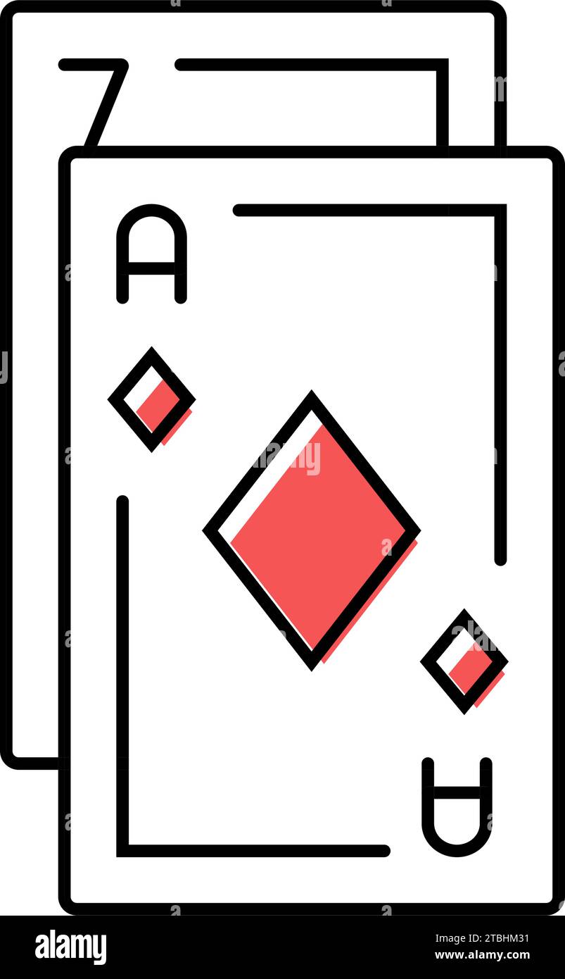 card game board table color icon vector illustration Stock Vector Image ...